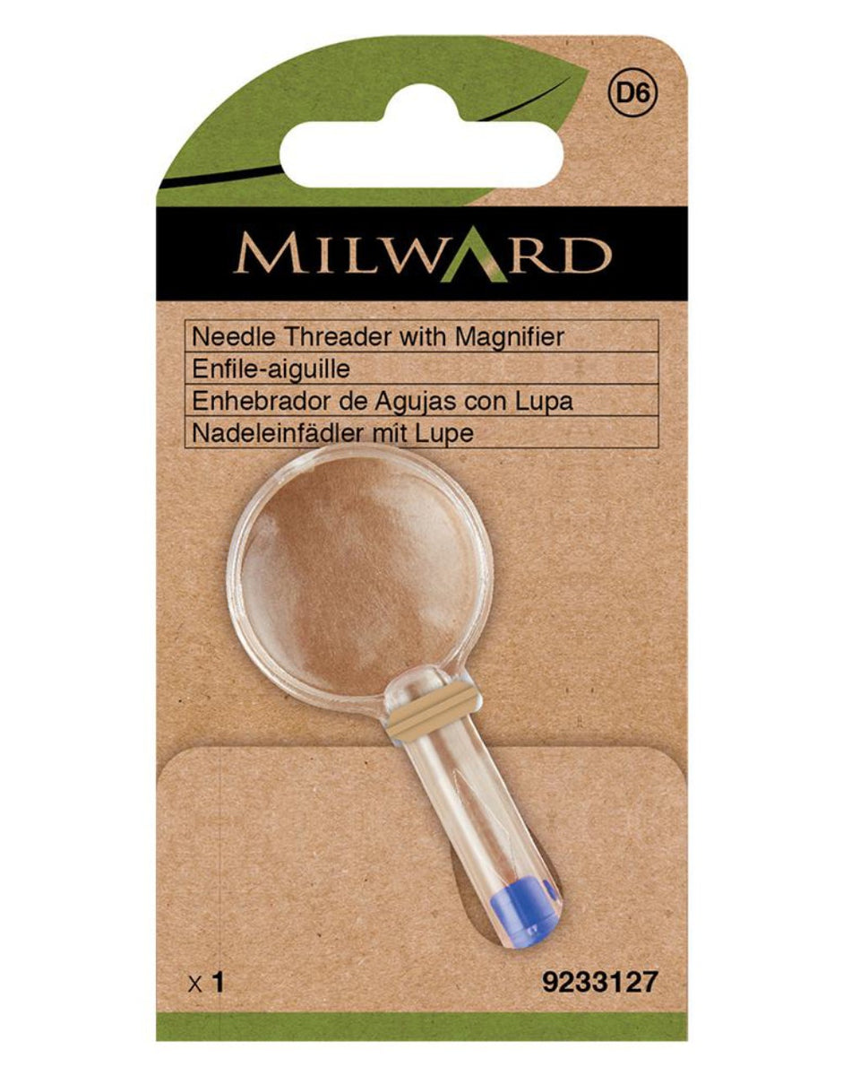 Milward Green Needle Threader with Magnifier – Clothkits