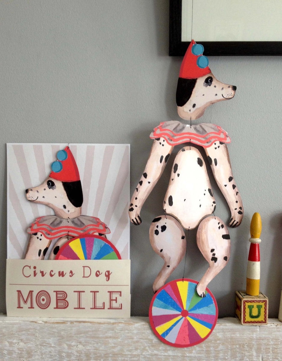 Nursery Circus Dog Kinetic Mobile by Wini Tapp – Clothkits