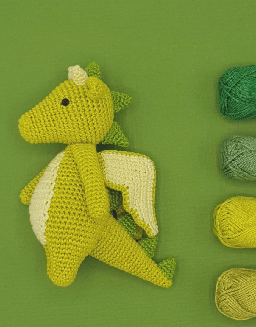 Doris the Dragon Crochet Kit, Hardicraft – Clothkits