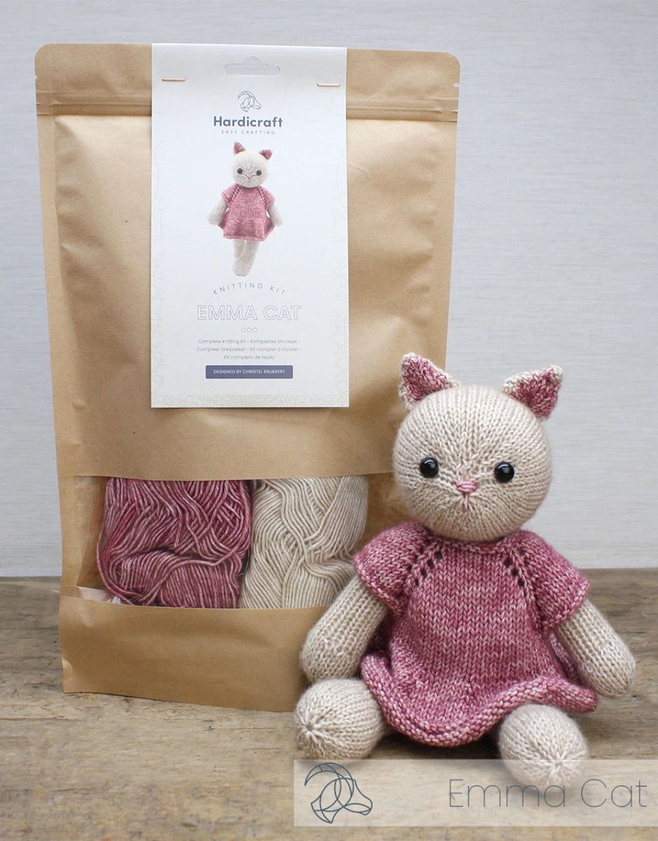 Emma the Cat Knitting Kit, Hardicraft – Clothkits