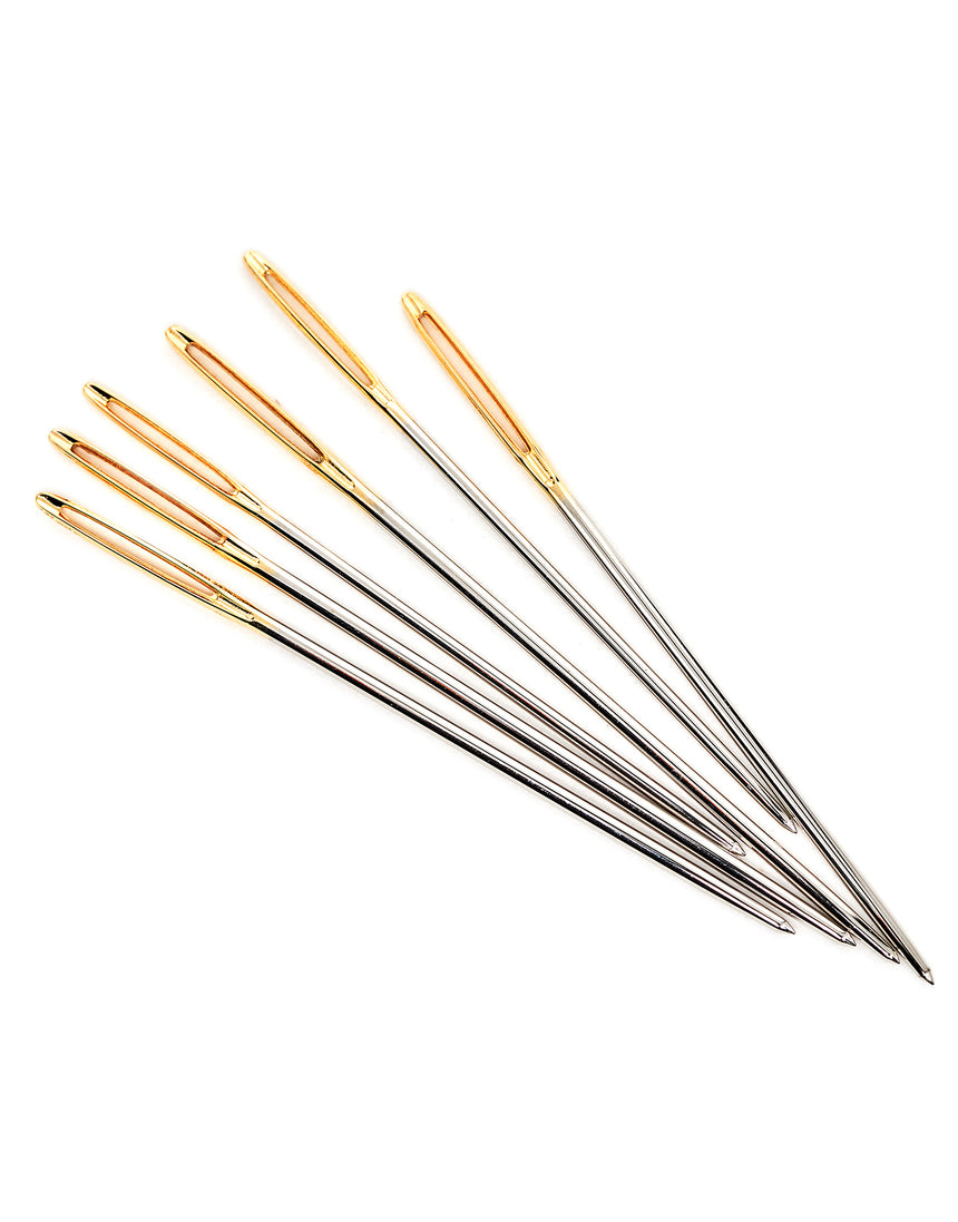 Tapestry Sewing Needles in glass tube, Gold Eye, Floral Arts and Craft ...
