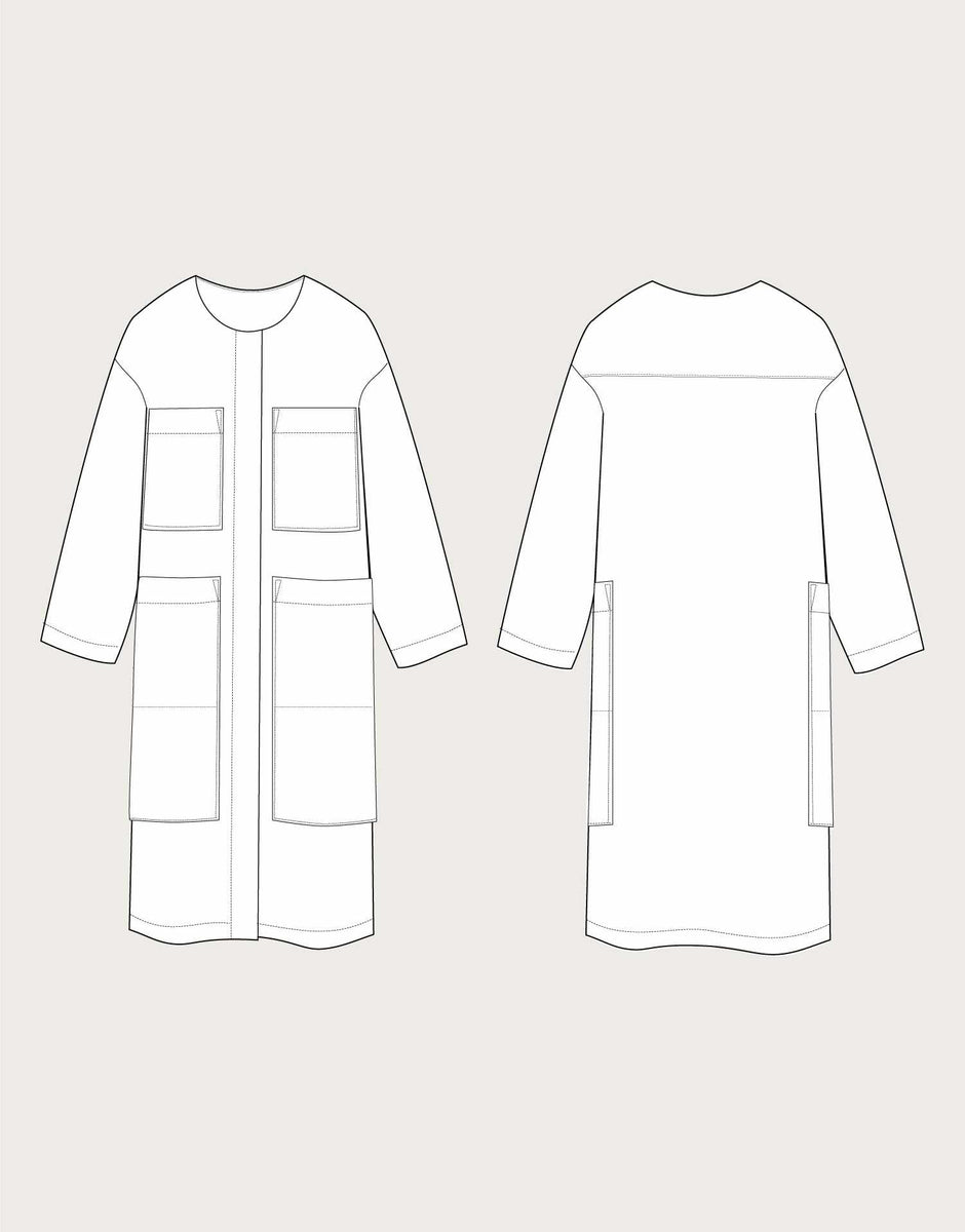 Lab Coat Sewing Pattern, The Assembly Line – Clothkits