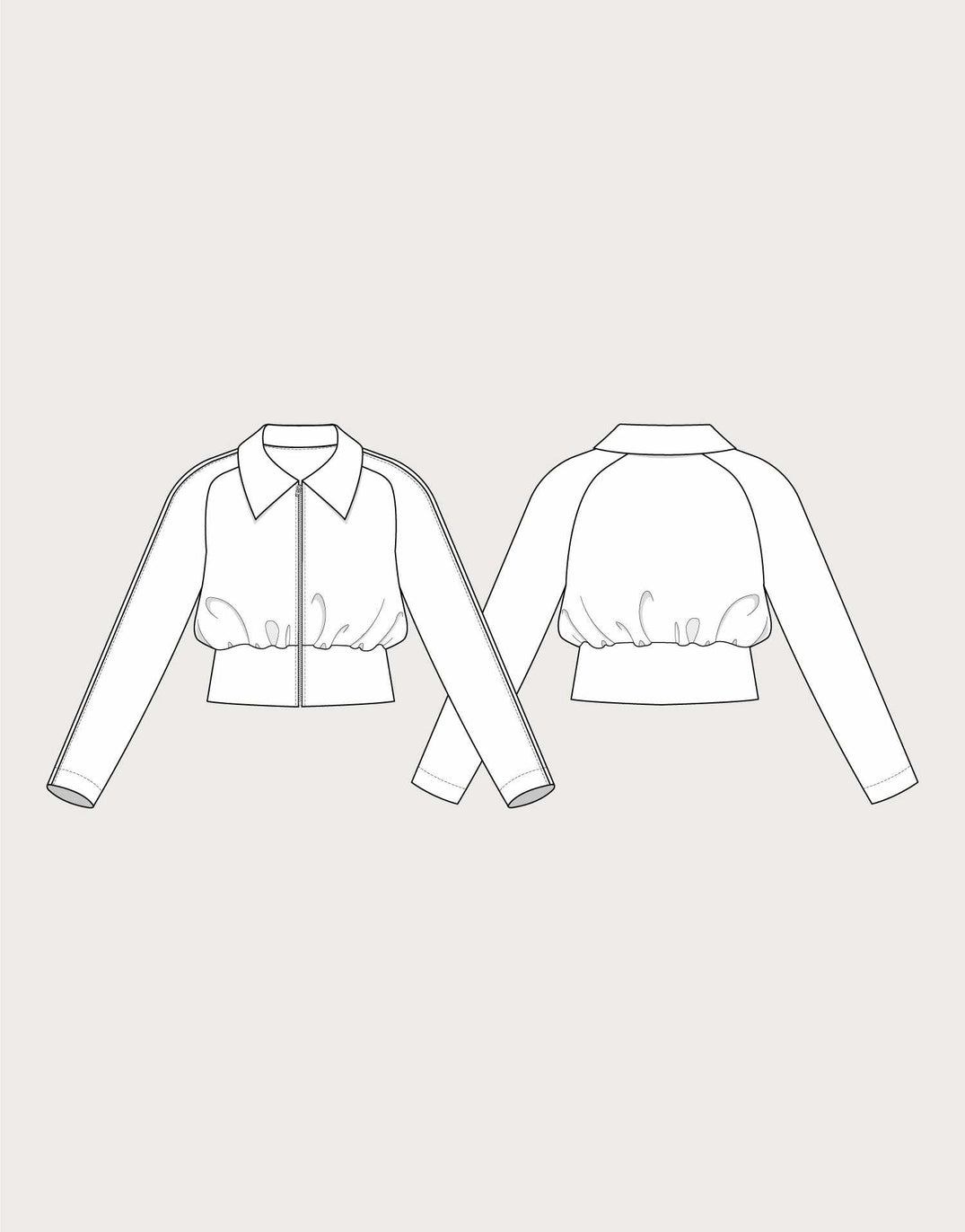 Cropped Jacket Sewing Pattern, The Assembly Line – Clothkits