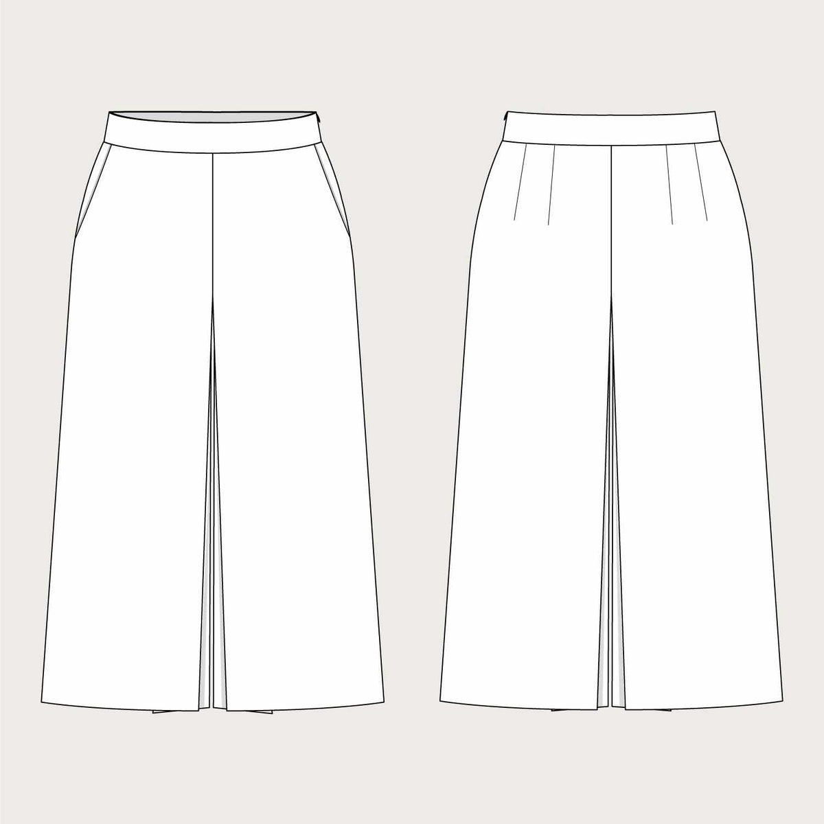 Culottes Sewing Pattern, The Assembly Line – Clothkits