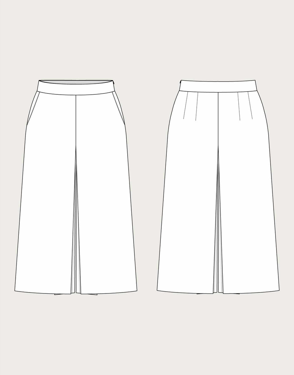 Culottes Sewing Pattern, The Assembly Line – Clothkits
