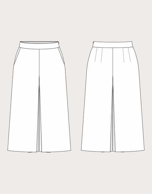 Culottes Sewing Pattern, The Assembly Line – Clothkits