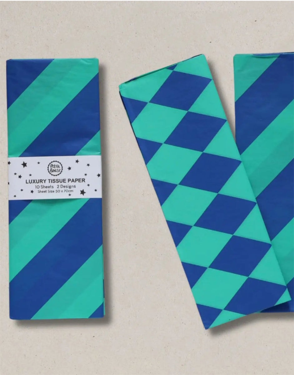 Luxury Tissue Paper, Petra Boase, Cobalt & Jade – Clothkits