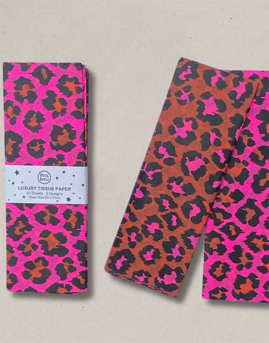 Luxury Tissue Paper, Petra Boase, Flouro Leopard Print – Clothkits