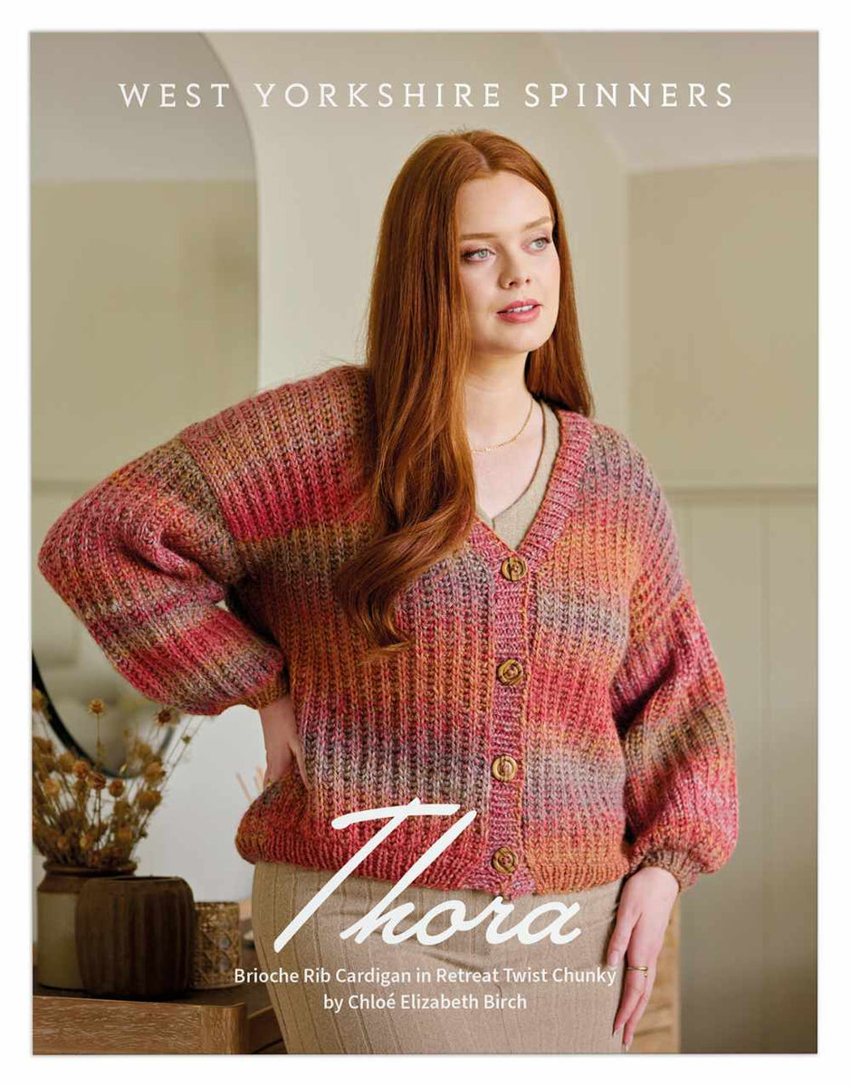 Thora Cardigan Knitting Pattern for Retreat Twist Chunky Yarn, Chloe B ...