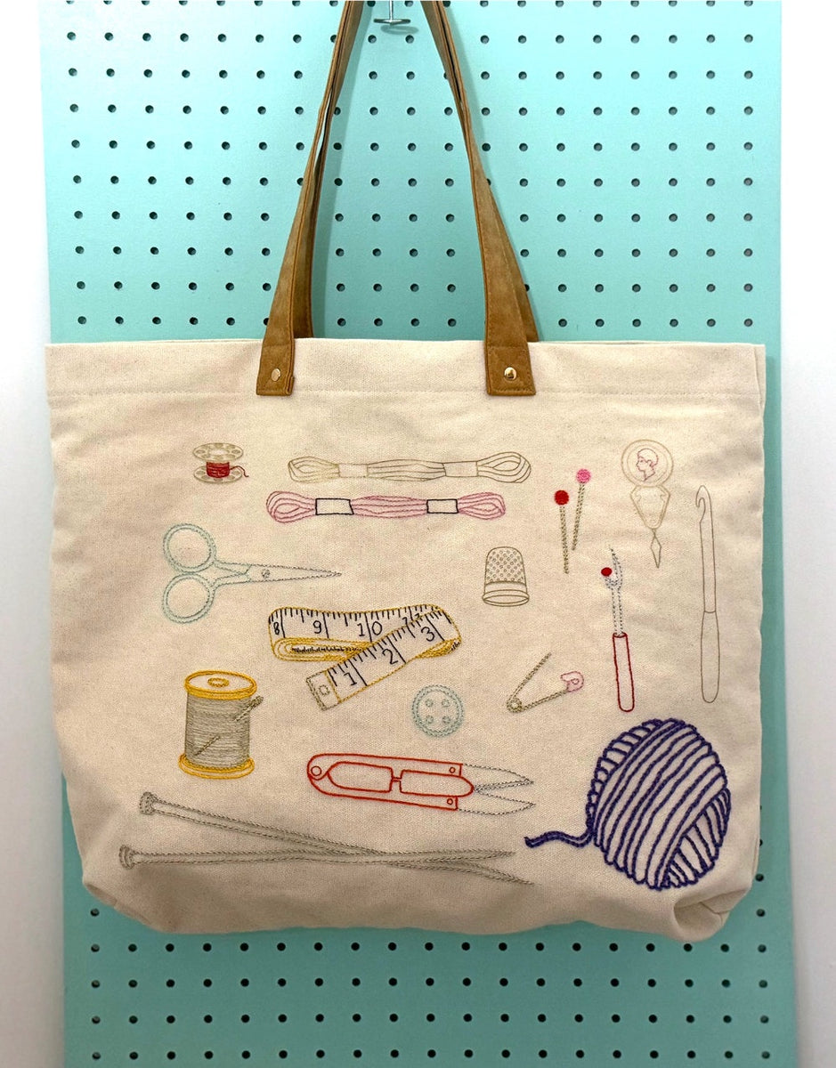 Stitch Your Craft Tools Tote Bag, Chasing Threads – Clothkits