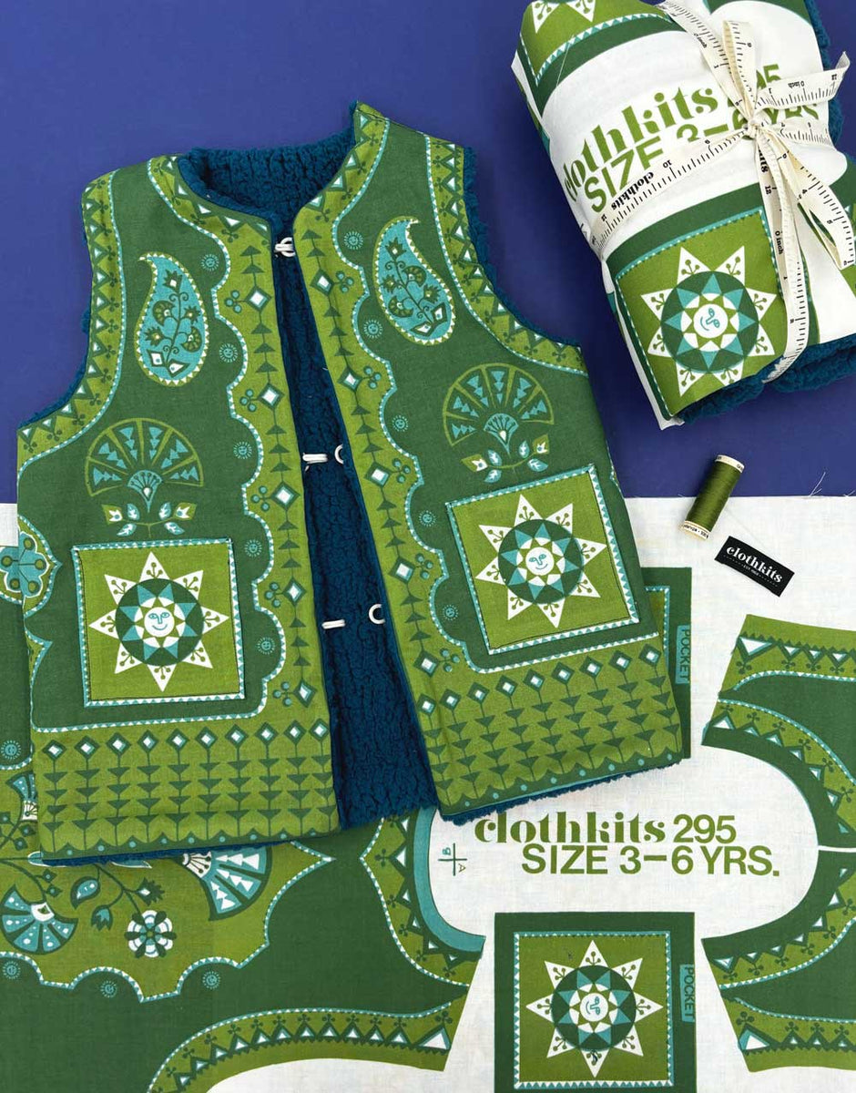 Children's Clothkits® Jerkin Lined with Faux Fur, Children's Dressmaki