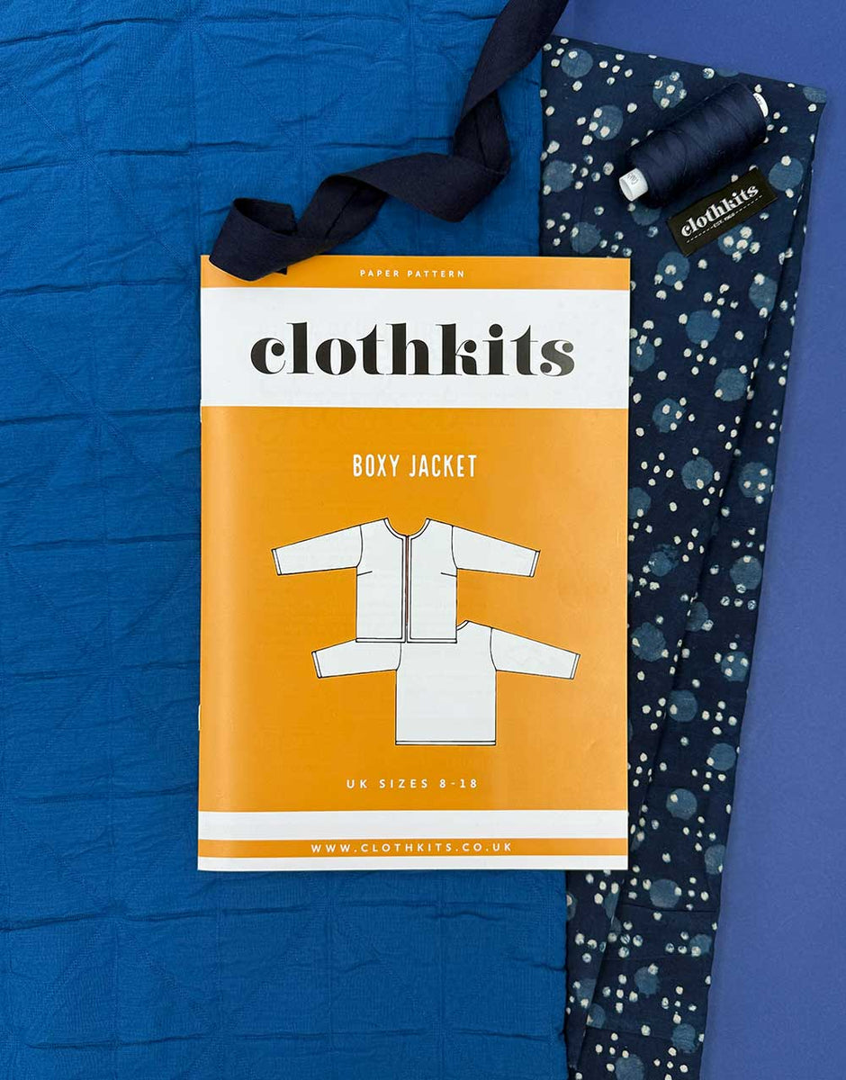 Clothkits® Reversible Boxy Jacket Kit - Quilted Cotton Jacquard & Bagr