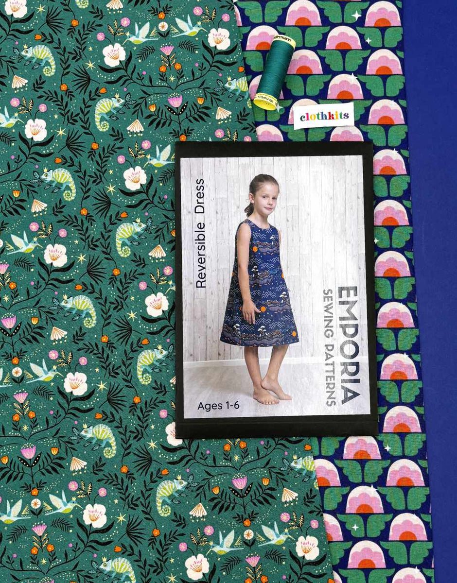 Girl's Reversible Dress Complete Dressmaking Kit, Emporia Patterns ...