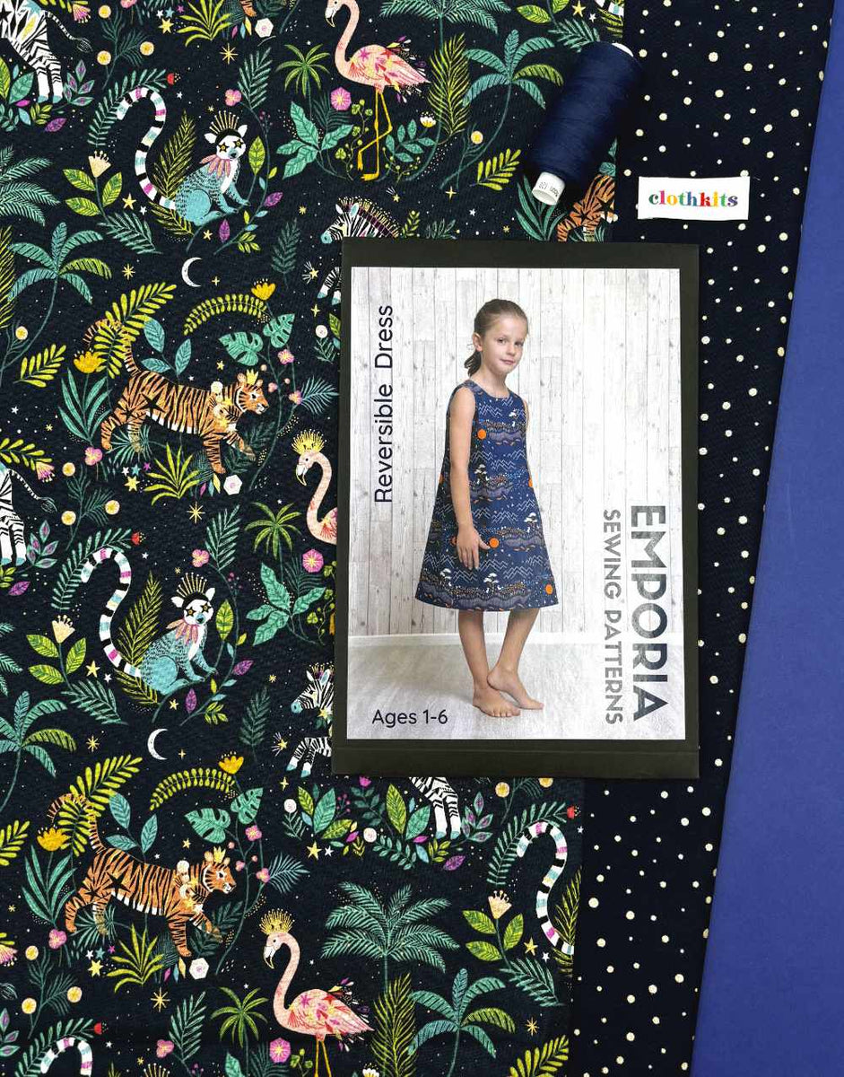 Girl's Reversible Dress Complete Dressmaking Kit, Emporia Patterns ...