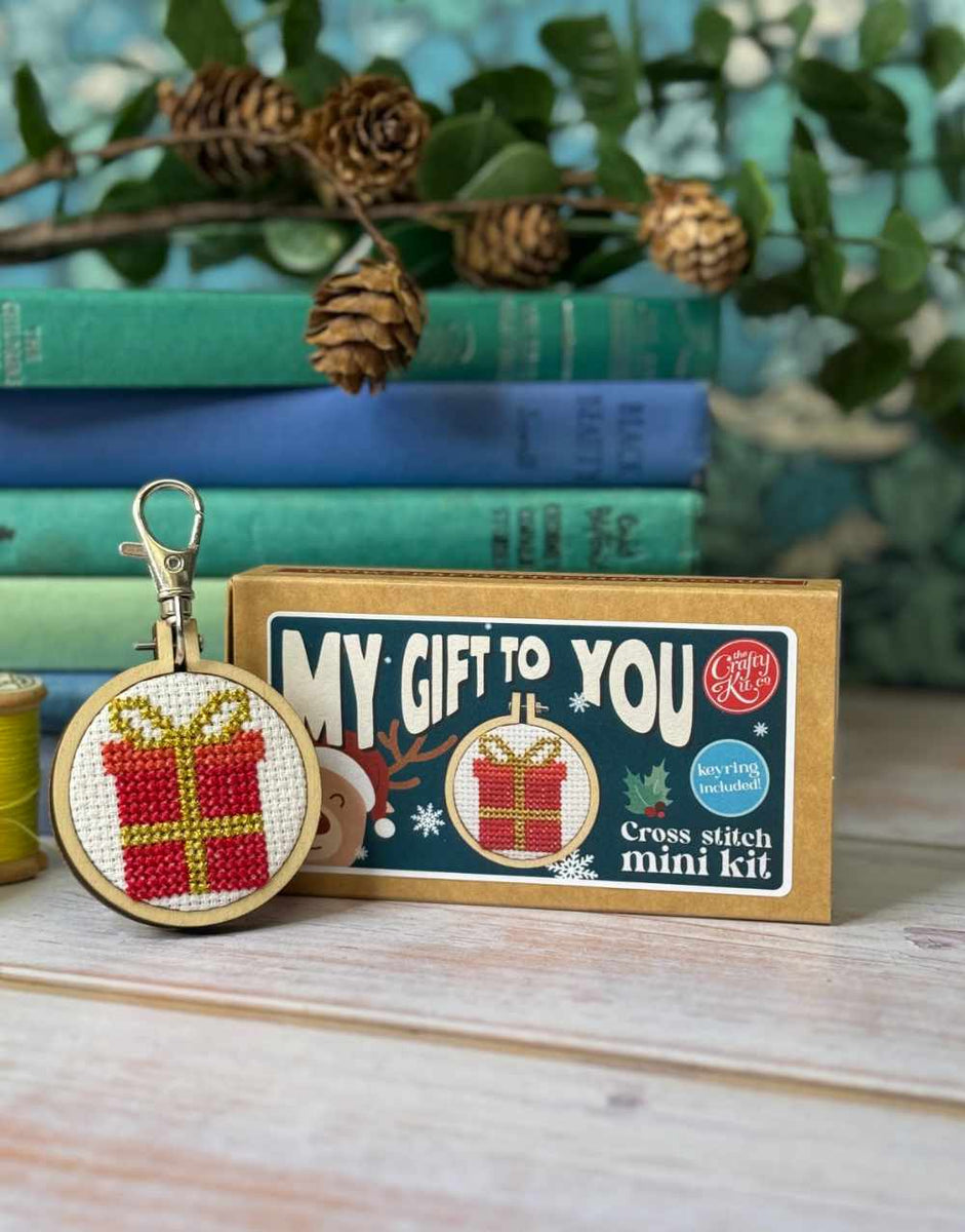 My Gift To You, Mini Matchbox Christmas Cross Stitch Kit, Crafty Kit C ...