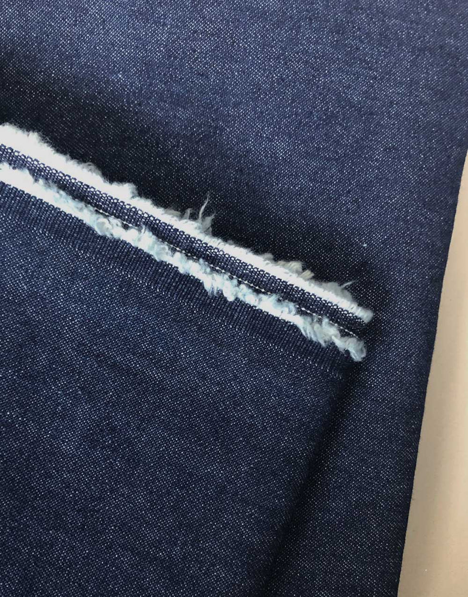 Dark Blue Washed Denim Medium Weight Fabric – Clothkits