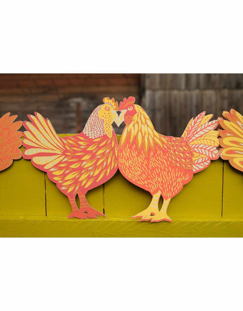 Chicken Concertina Paper Garland, East End Press – Clothkits
