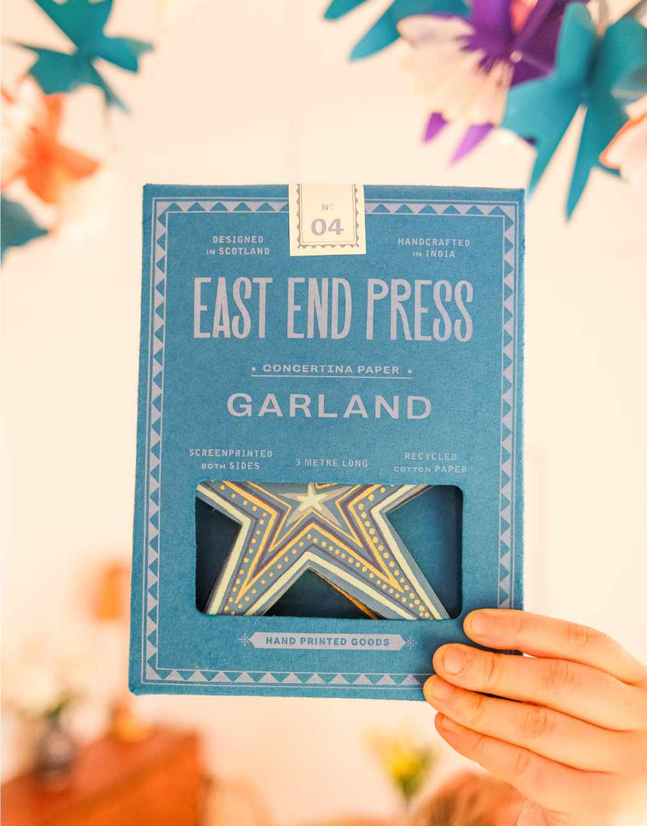 Star Concertina Garland, Stars Design 04, East End Press – Clothkits