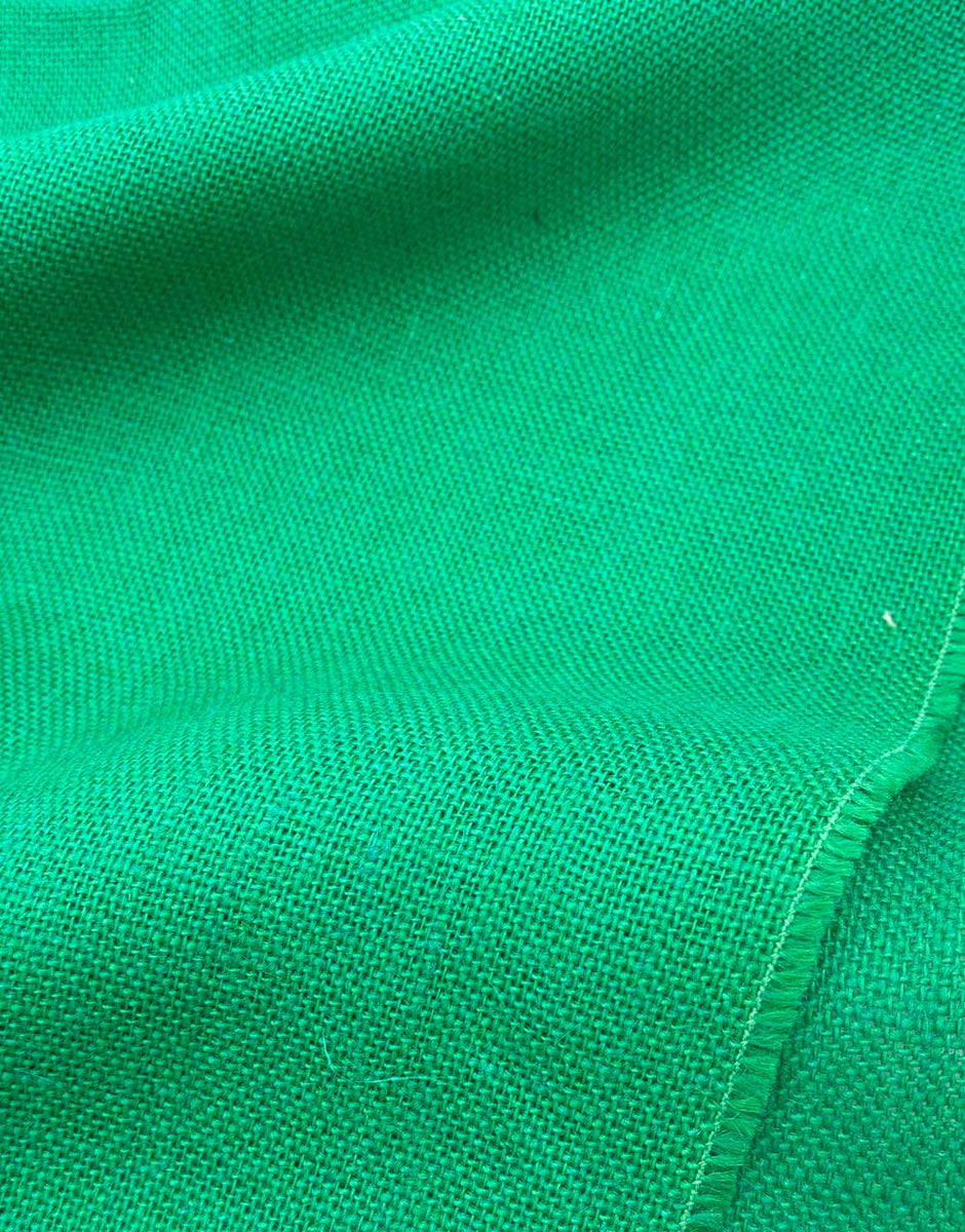 Green Natural Jute Hessian Fabric – Clothkits