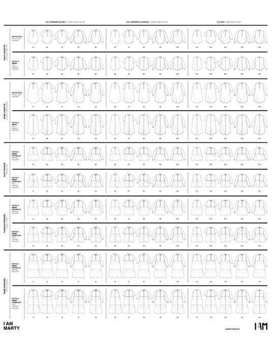 Marty Dress and Blouse Sewing Pattern, I AM Patterns – Clothkits