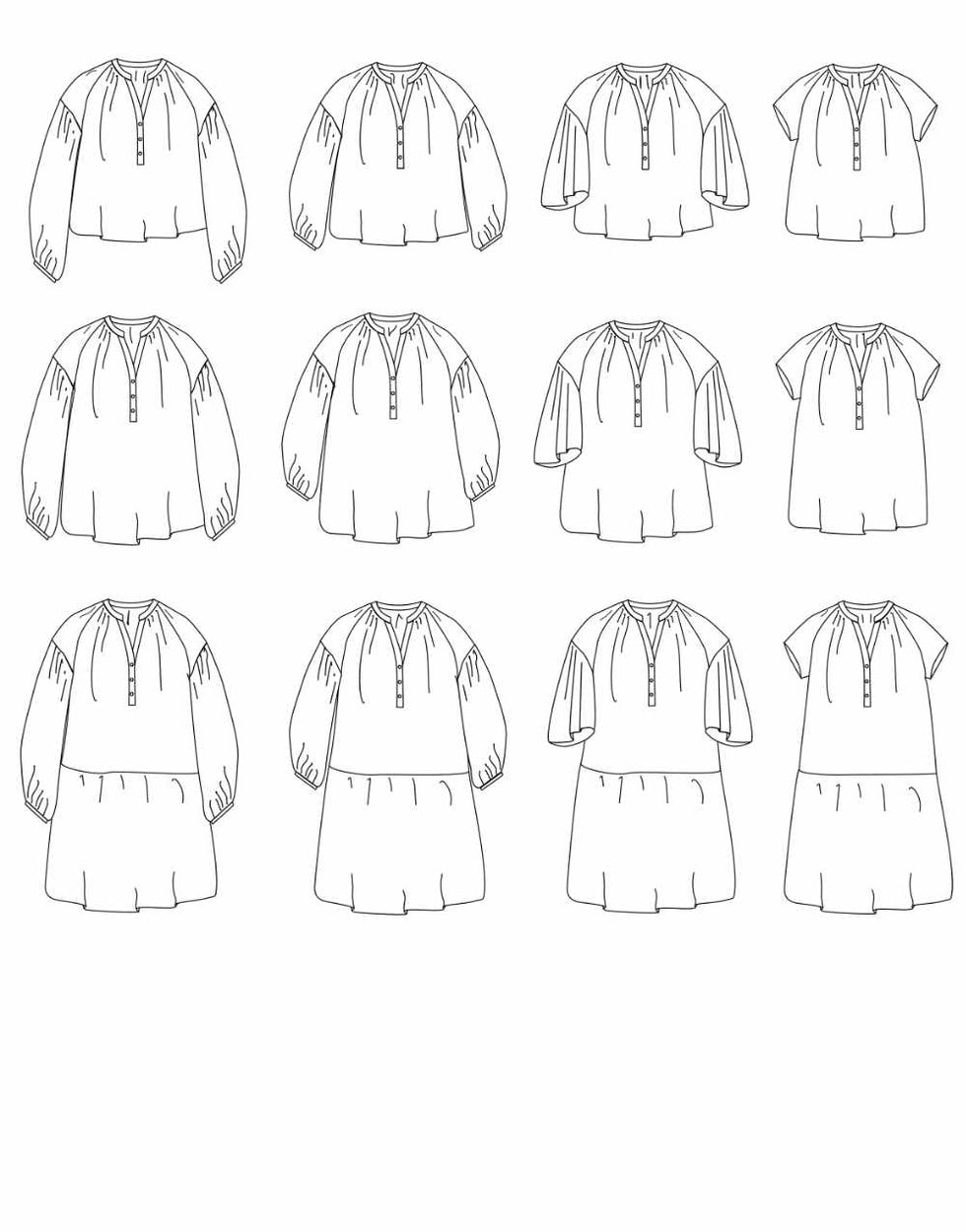 Okinawa Blouse & Dress Women's Sewing Pattern, Ikatee – Clothkits