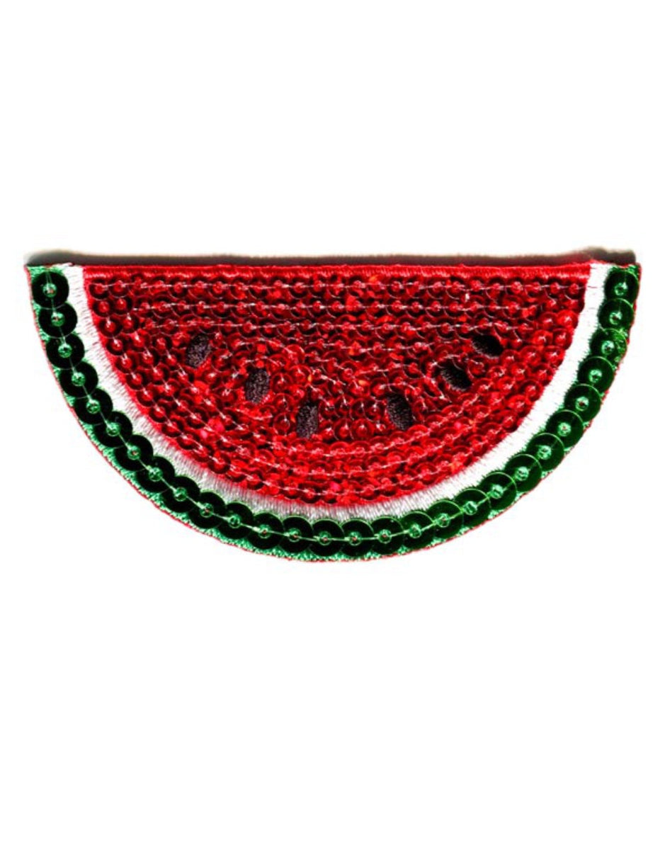 Sequin Watermelon Iron on Patch – Clothkits