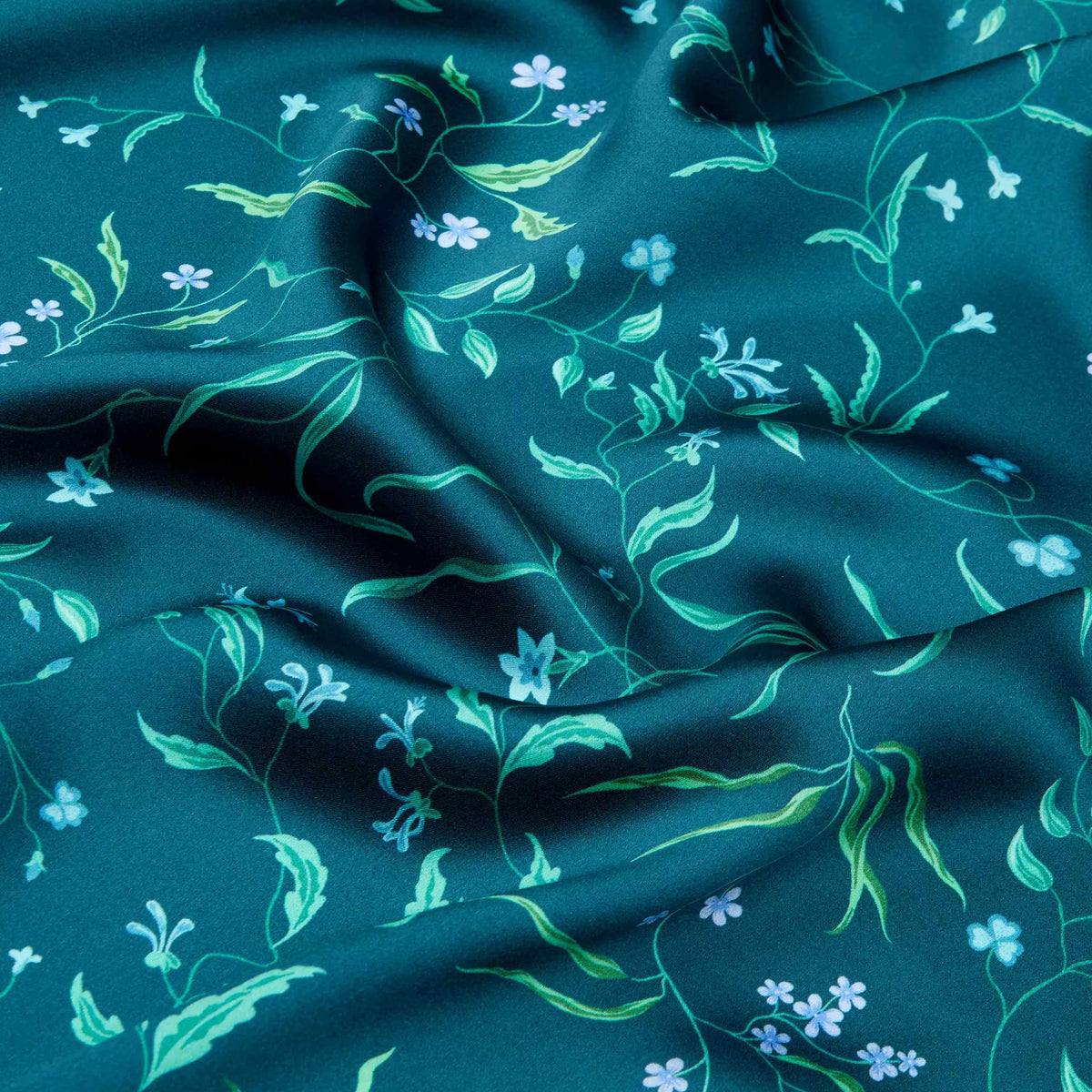 Liberty Fabrics x Bridgerton Belgravia Silk Satin Regal Blossom C ...