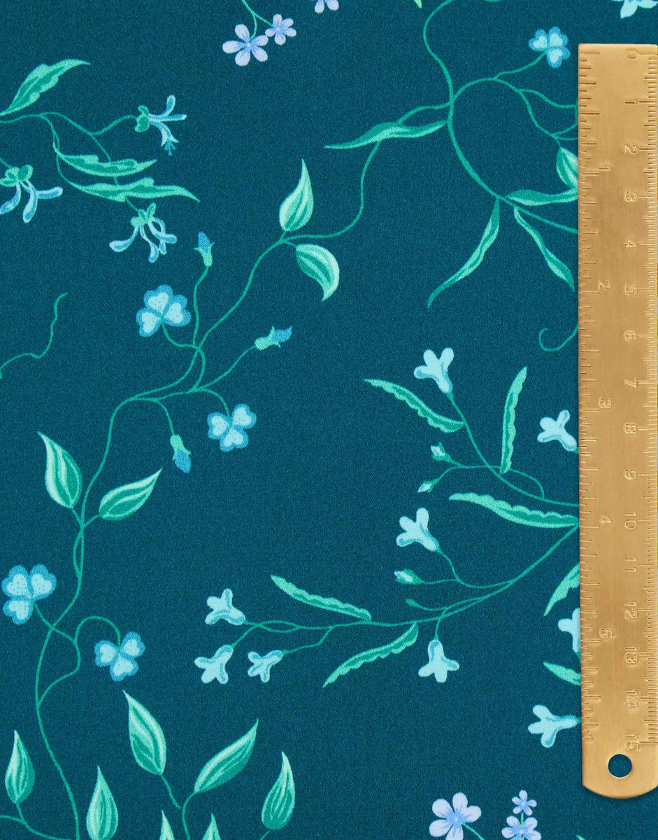Liberty Fabrics x Bridgerton Belgravia Silk Satin Regal Blossom C ...