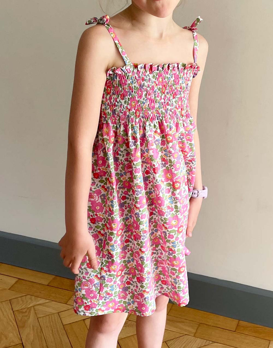 Liberty Fabrics Shirred Sun Dress, Dressmaking Kit for Girls Age 2-8 y ...