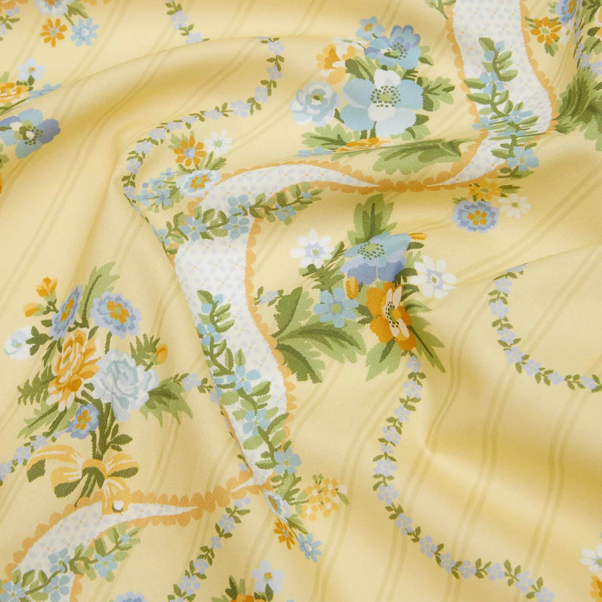 Liberty Fabrics x Bridgerton Tana Lawn® Cotton, Ribbon Cascade C ...