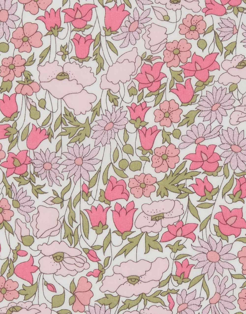 Liberty Fabrics Tana Lawn® Poppy and Daisy Metallic AA – Clothkits