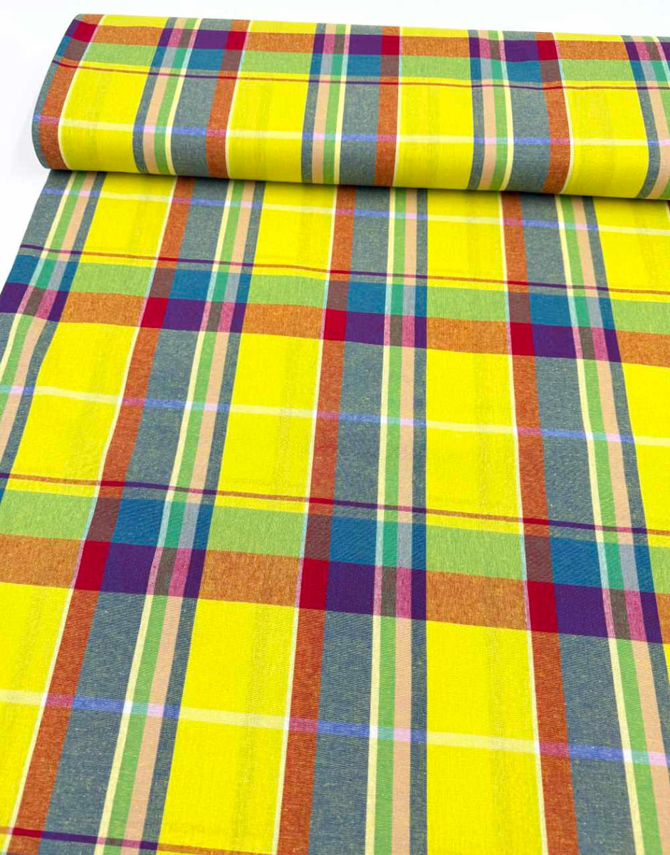 Sunburst Check Madras Cotton Fabric – Clothkits