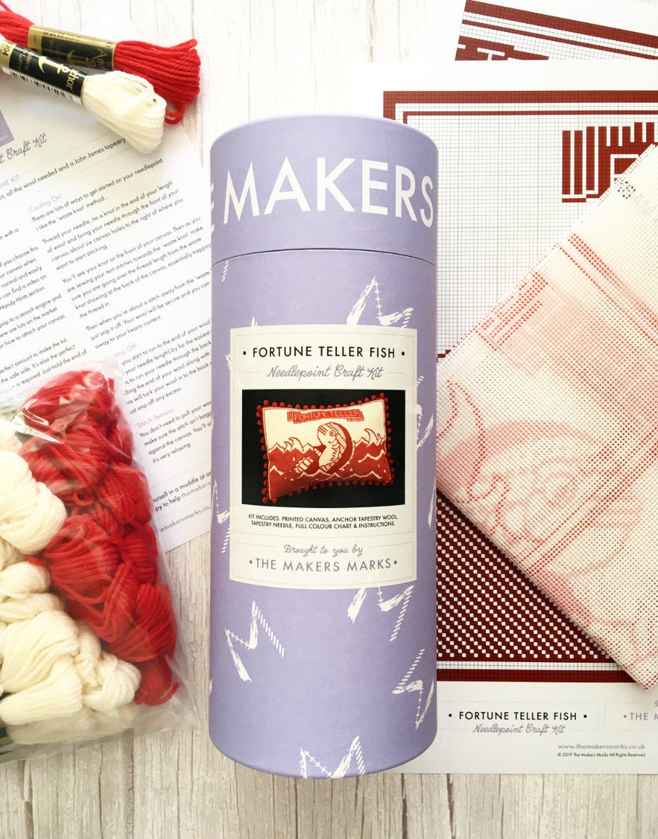 Fortune Teller Fish Tapestry Kit, The Makers Marks – Clothkits