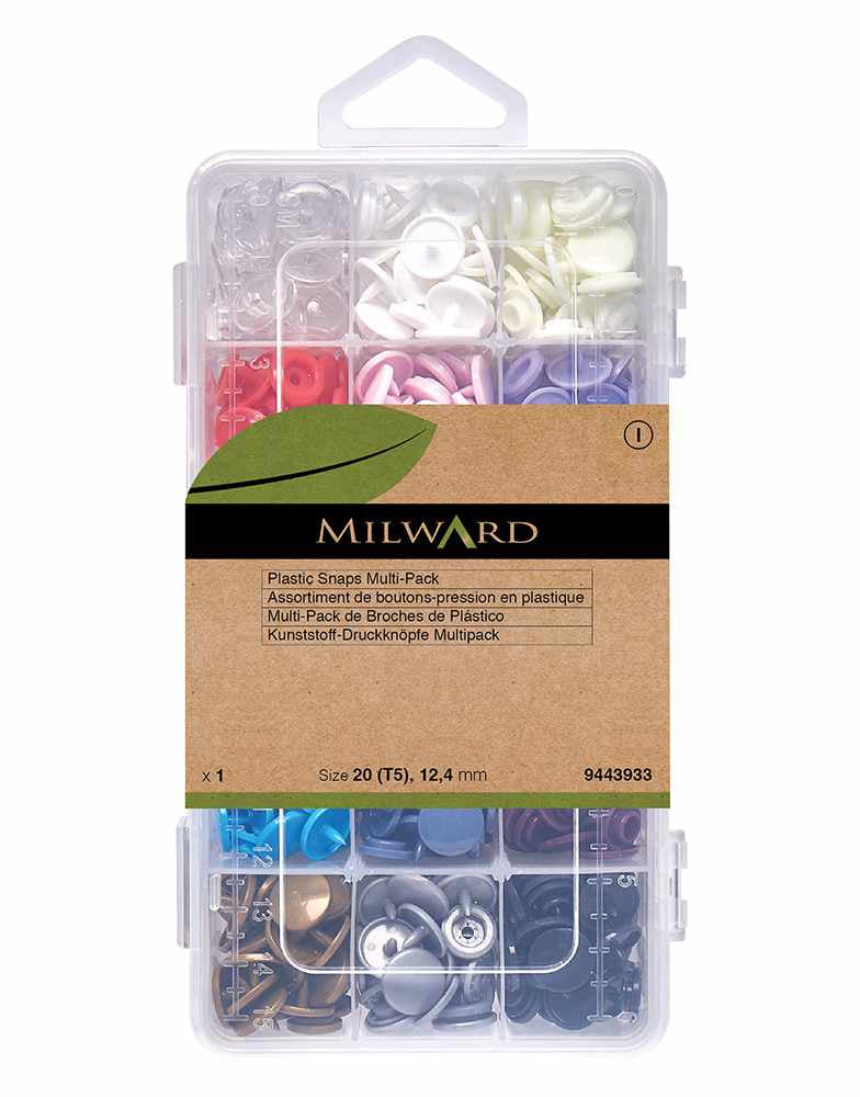 KAM Plastic Snap Fasteners Starter Kit - Assorted Colours – Clothkits