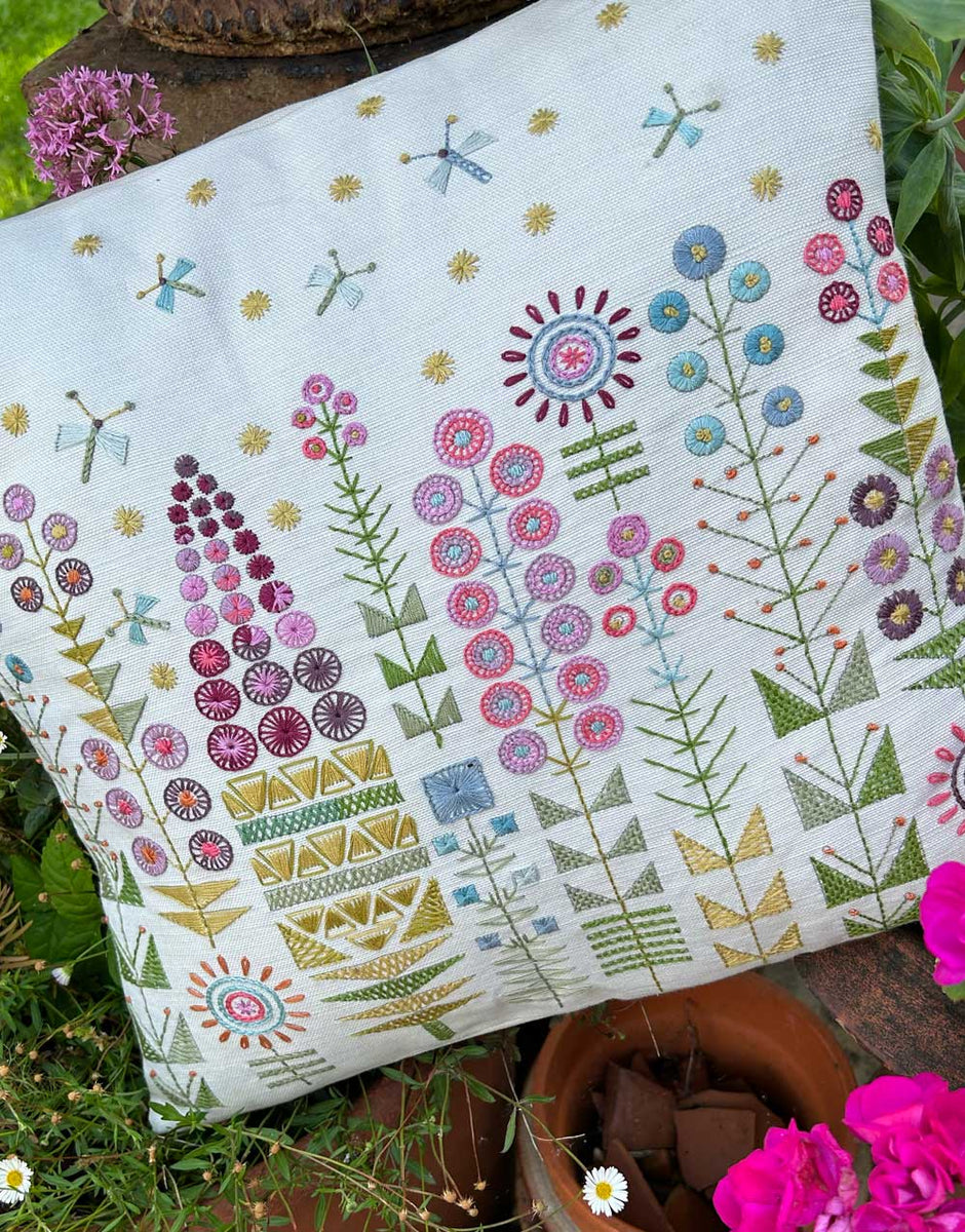 Floral Spires, Nancy Nicholson Embroidery Stitch Kit – Clothkits