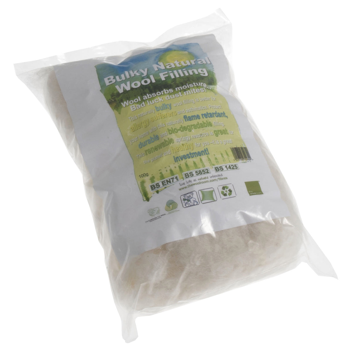 Natural Wool Toy Filling Stuffing, 100g – Clothkits