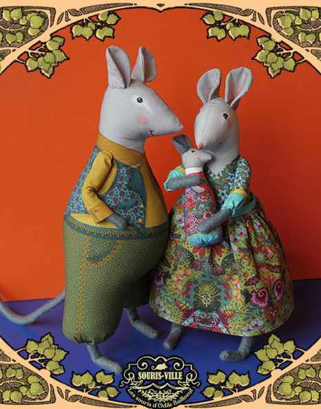 Velvet Mice Sewing Kit Prosper Gruyère & Nina Gorgonzola, Odile Baillo ...
