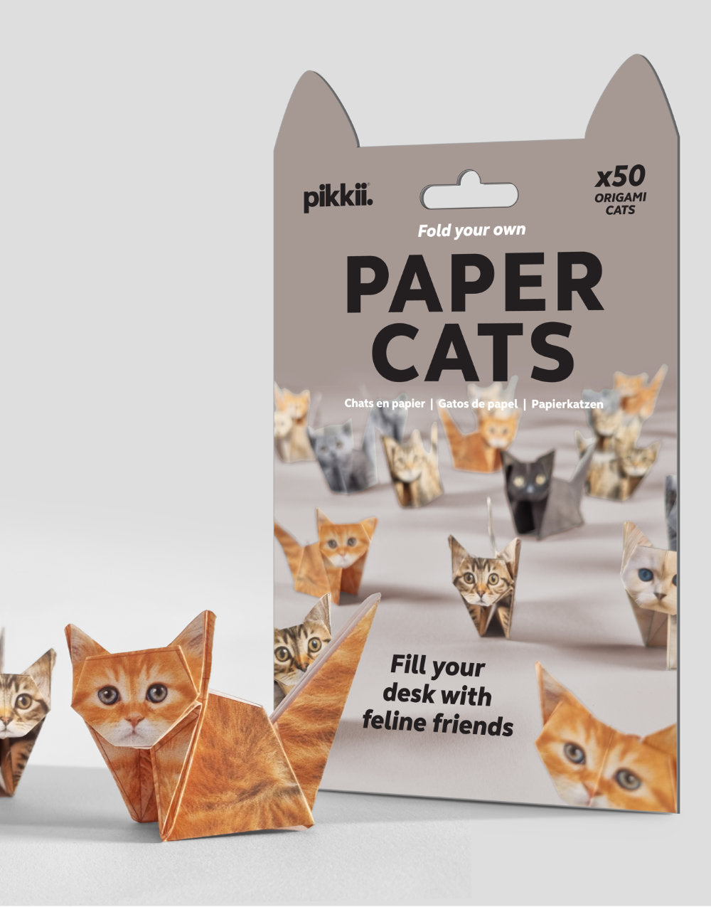 Paper Cats | Fold Your Own Paper Cats, Pikkii – Clothkits