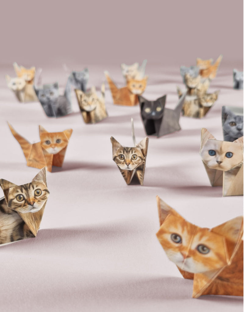 Paper Cats | Fold Your Own Paper Cats, Pikkii – Clothkits