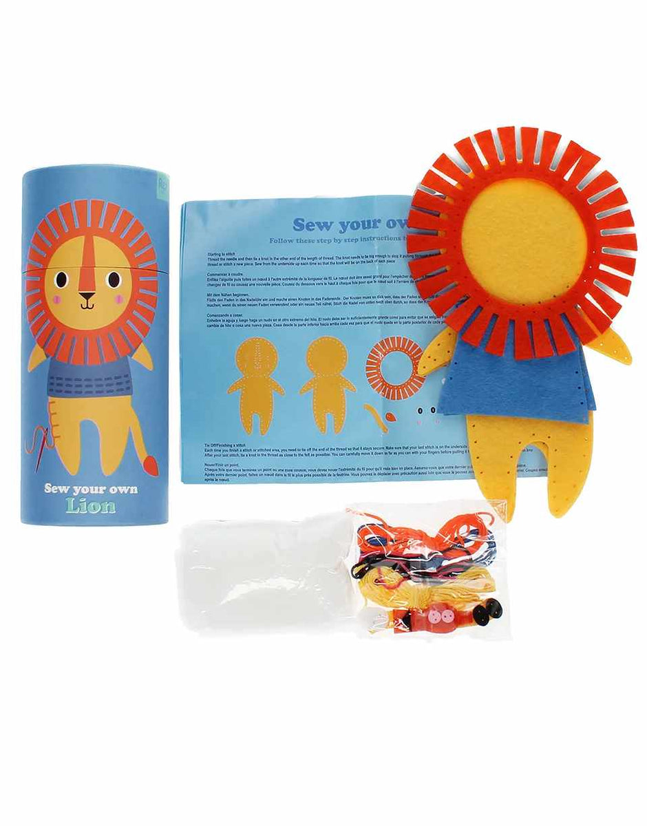 Sew Your Own Lion First Sewing Kit – Clothkits
