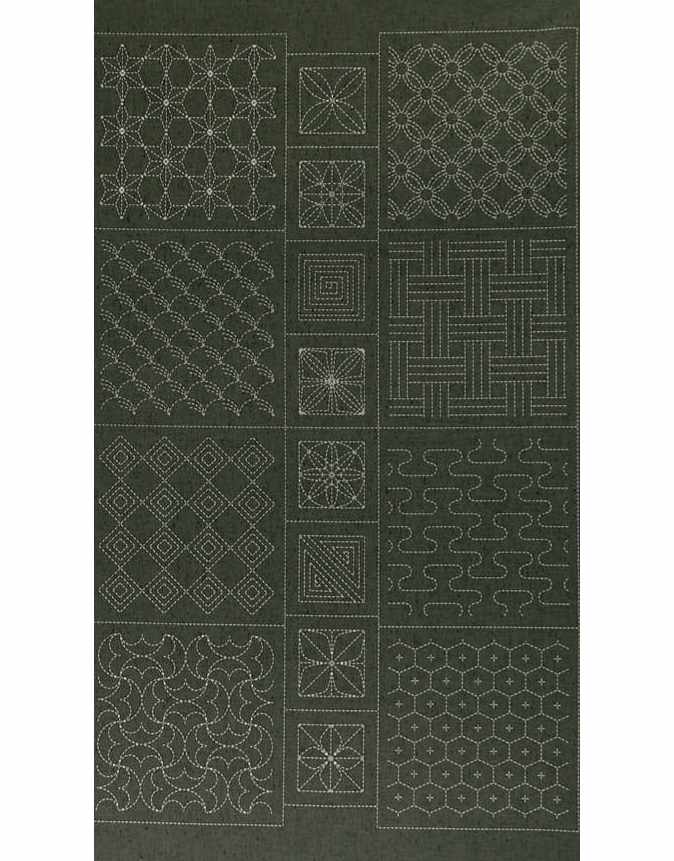 Large Traditional Sashiko Panel, Susan Briscoe – Clothkits