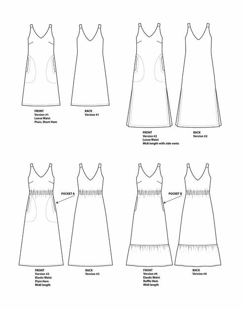 Sauvie Sundress Sewing Pattern, Sew House Seven – Clothkits