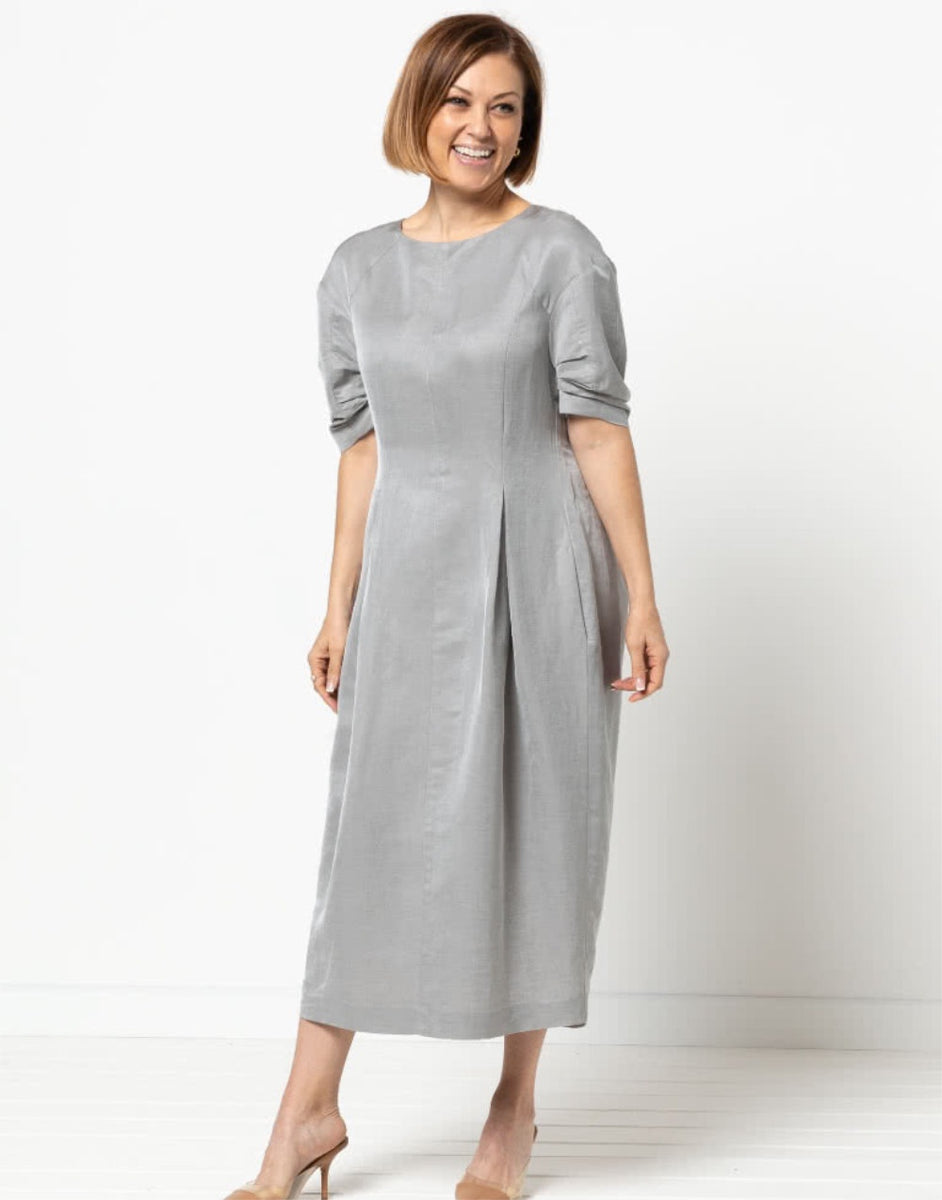 Gertrude Designer Dress Sewing Pattern, Style Arc – Clothkits