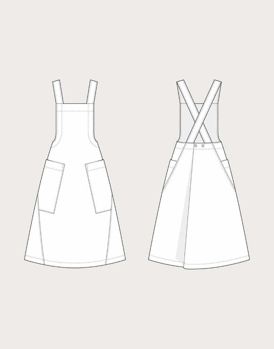 Apron Dress Sewing Pattern, The Assembly Line – Clothkits