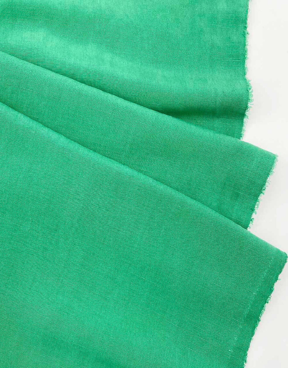 Soft Green Sanded TENCEL™ Lyocell & Linen Fabric – Clothkits