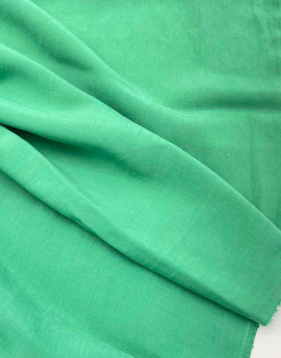 Soft Green Sanded TENCEL™ Lyocell & Linen Fabric – Clothkits