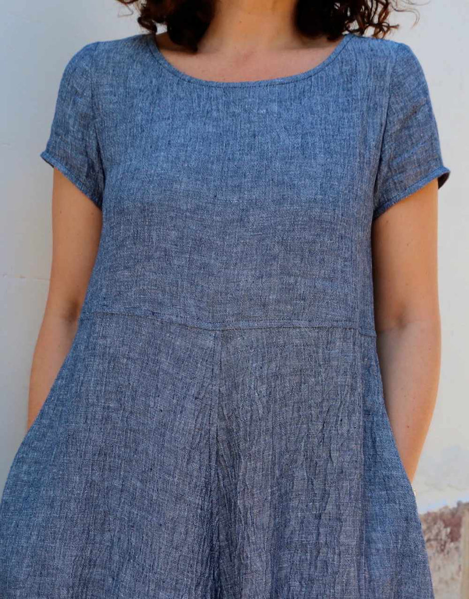 Eva Dress Sewing Pattern, Tessuti – Clothkits