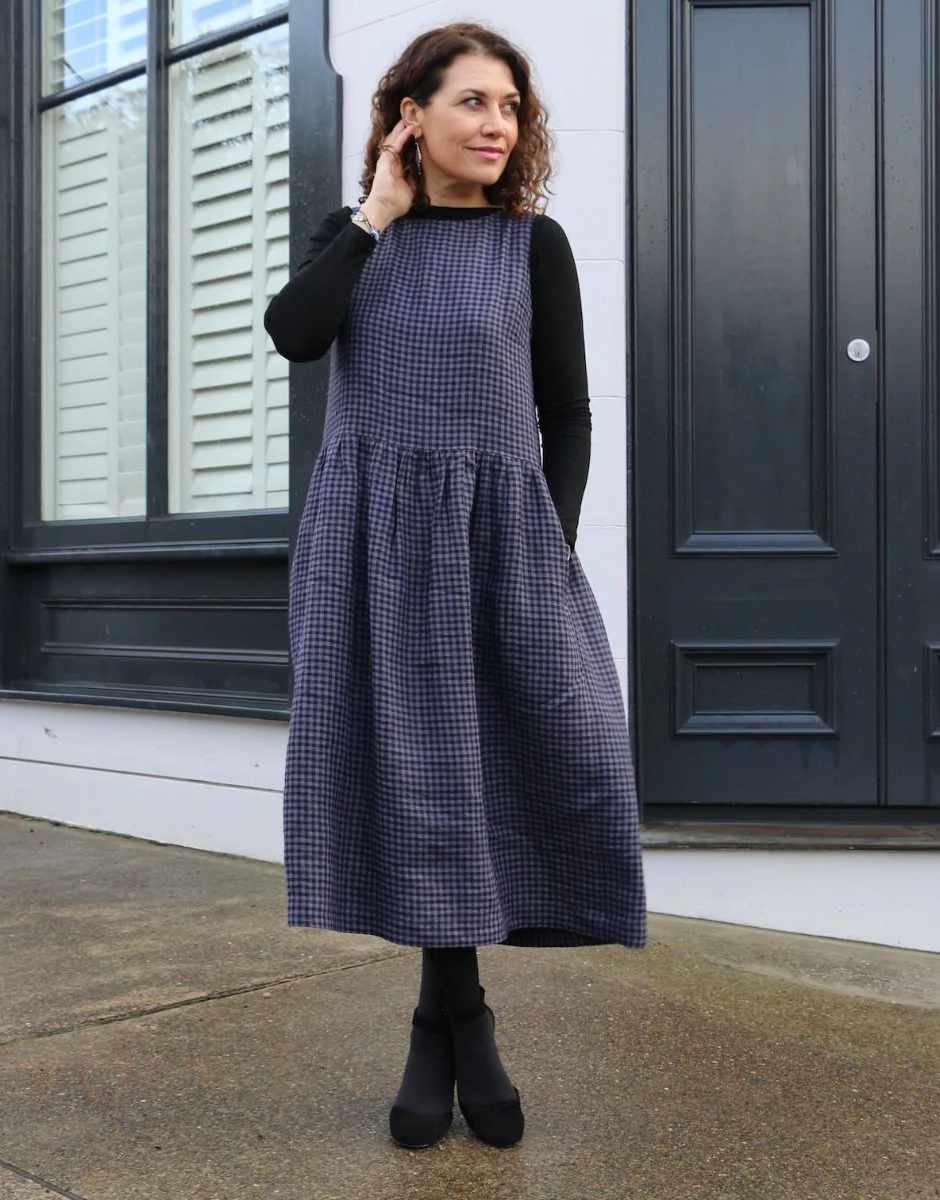 Felicia Pinafore Dress Sewing Pattern, Tessuti – Clothkits