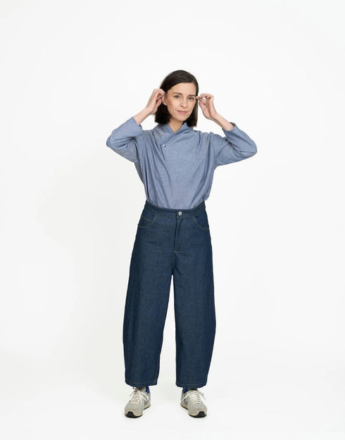 Barrel Leg Trousers Sewing Pattern, The Assembly Line – Clothkits