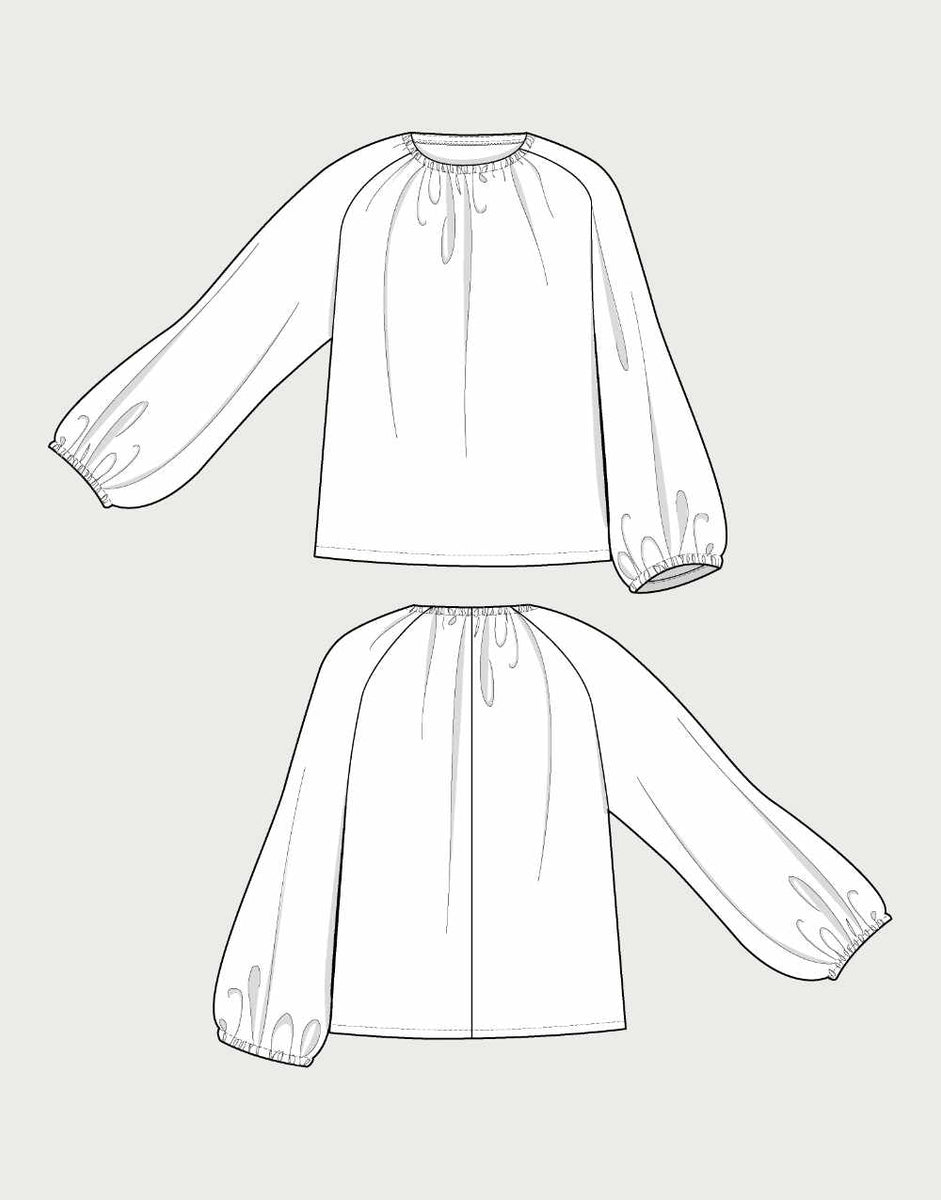 Billow Blouse Sewing Pattern, The Assembly Line – Clothkits